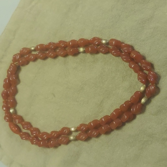 Vintage | Jewelry | Vintage 3 Rustbrown Lucite Necklace | Poshmark